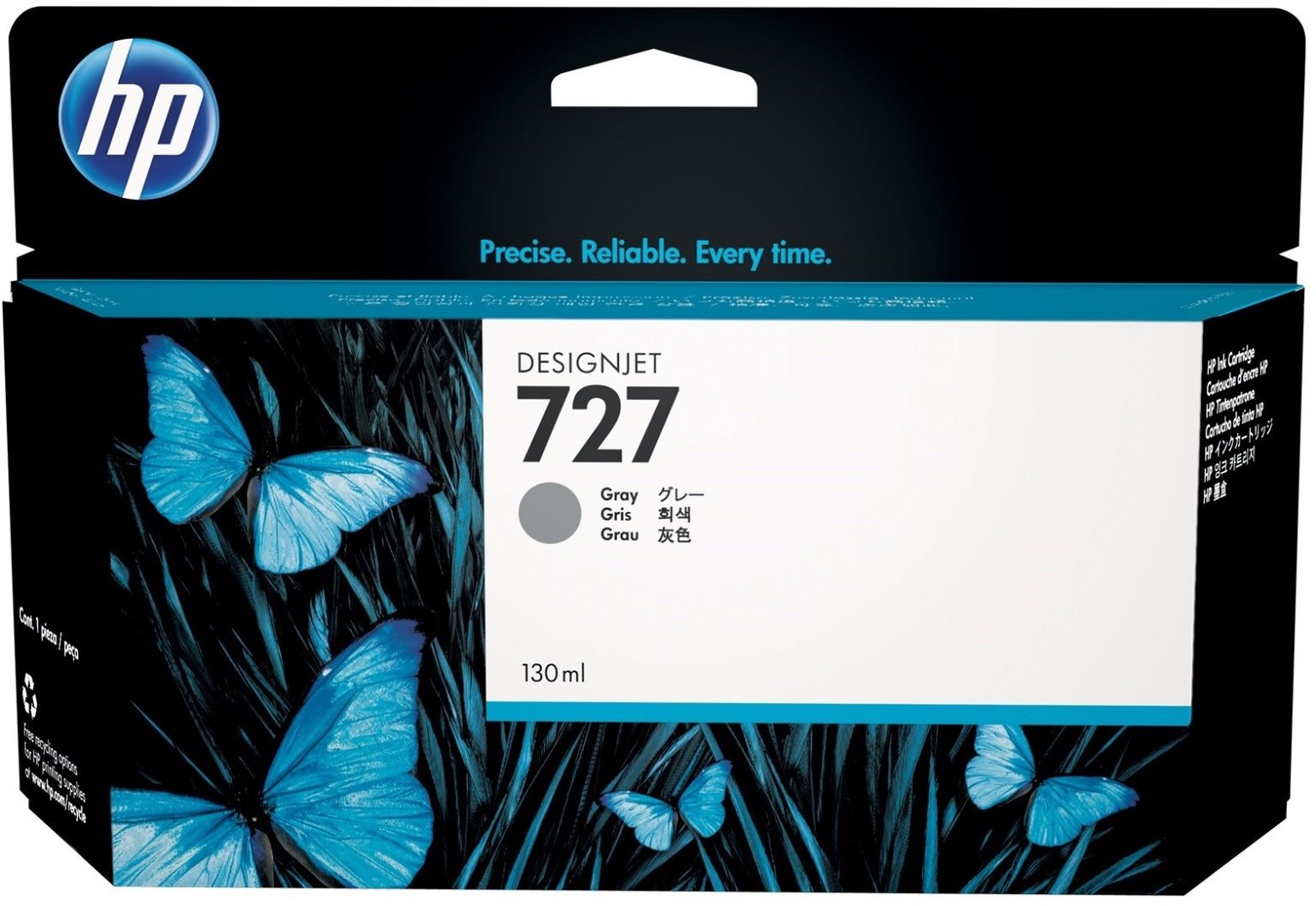 HP 727 Gris - Cartouche d'encre HP d'origine (B3P24A) - EVO TRADING